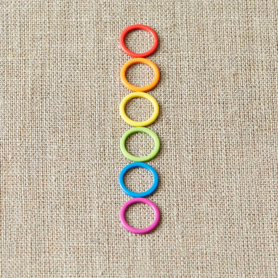 Colorful Ring Stitch Markers – Dappled Fern Fibers